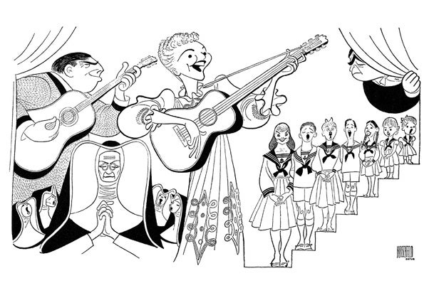 The caricatures of Al Hirschfeld