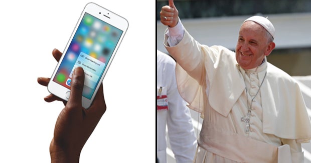 Pope Francis' visit could delay deliveries of new iPhones - CBS News