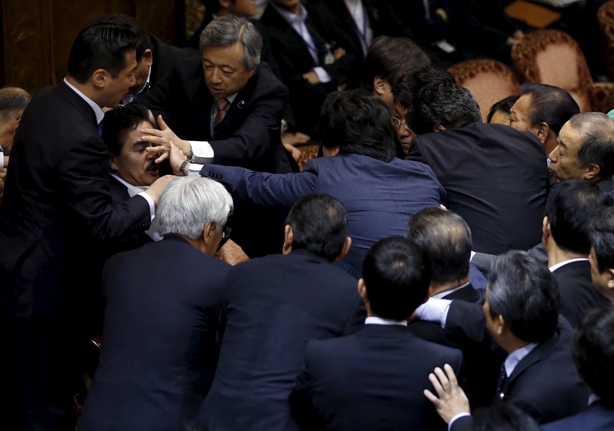 Fighting politicians and lawmakers acting badly