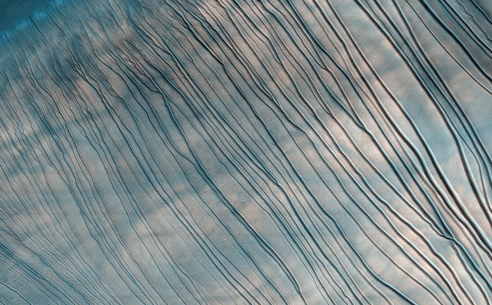 Gorgeous abstract Martian landscapes