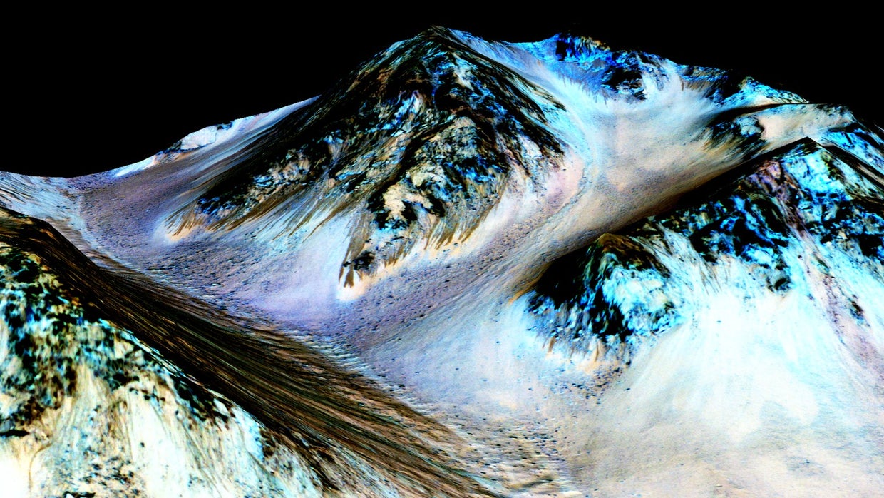 Mars secret revealed: First "unambiguous" signs of water - CBS News