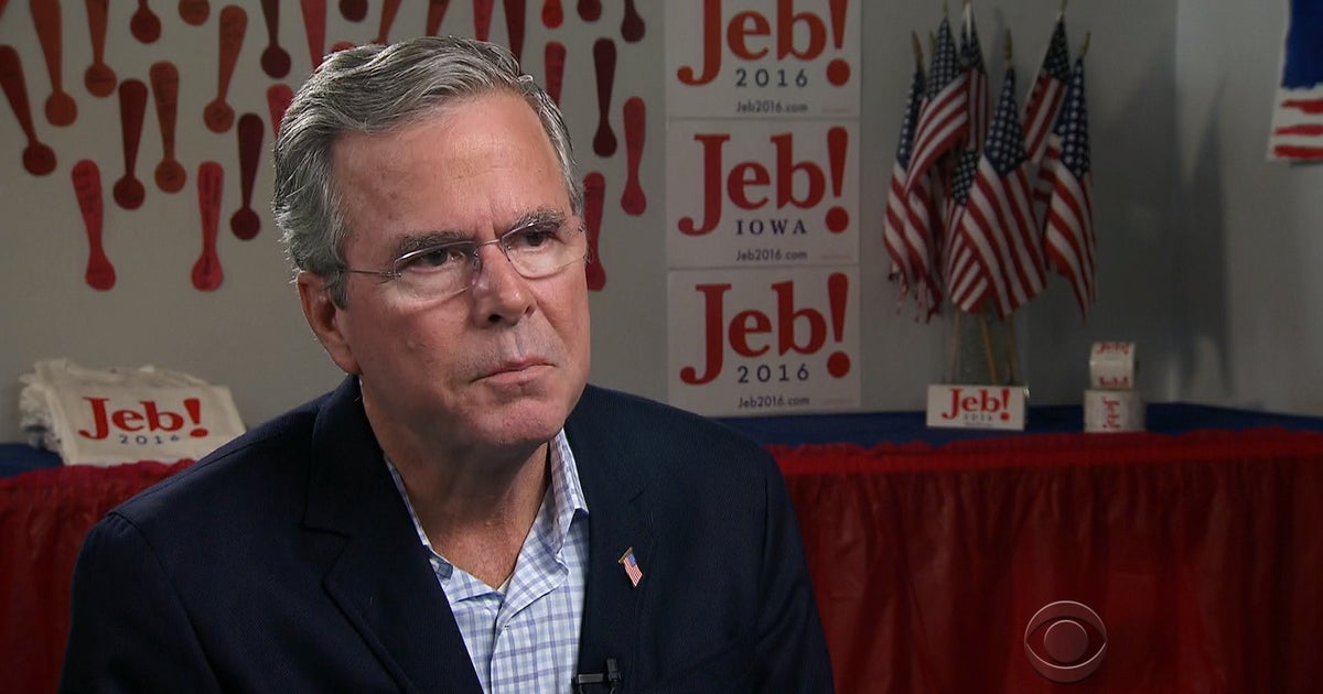 Jeb Bush speaks out about gun laws, GOP race - CBS News