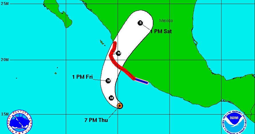 "Potentially catastrophic" Hurricane Patricia nears Mexico's Pacific ...