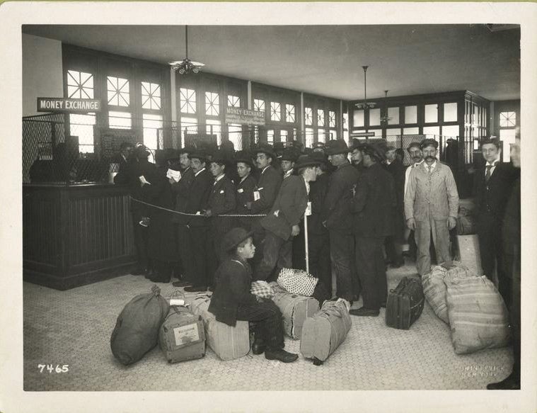 Ellis Island immigrant portraits circa 1900