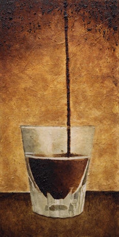 Art made from coffee