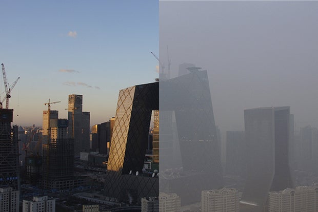 Beijing pollution – through a lens, darkly