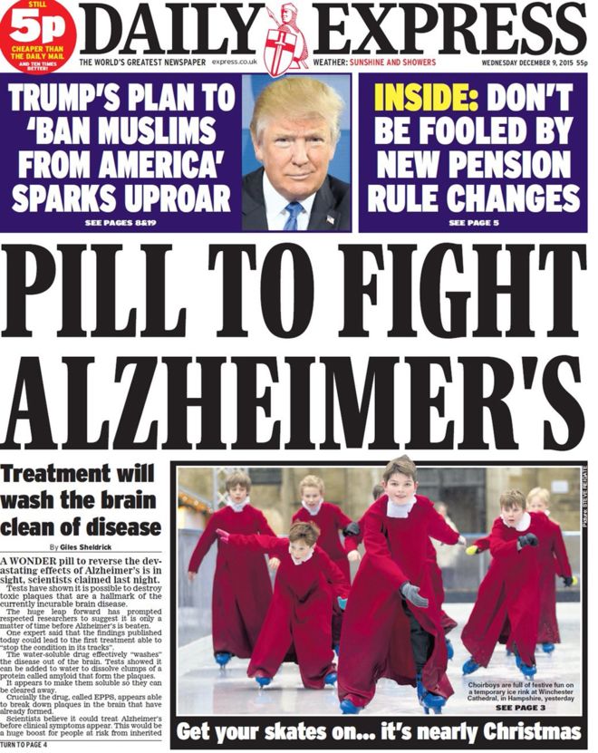 Front page reactions to Trump's Muslim ban