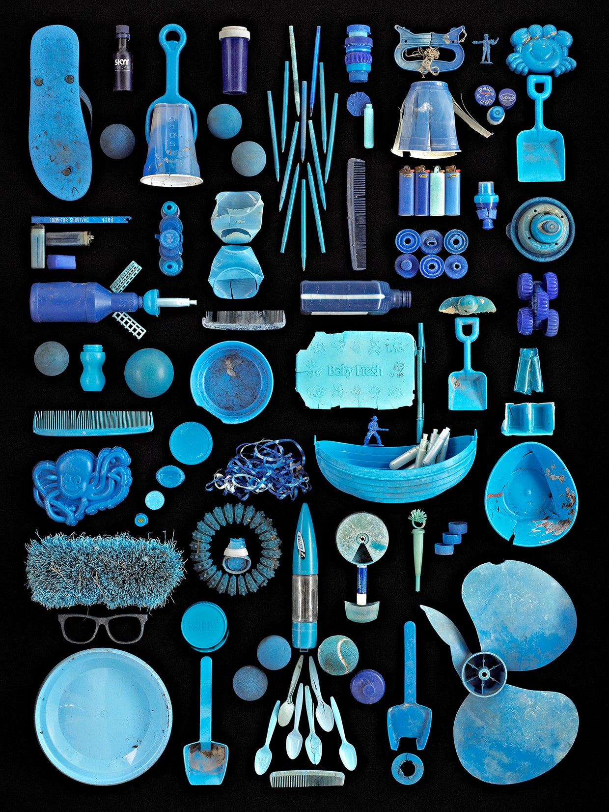 "Found in Nature": The language of trash - photography by Barry Rosenthal