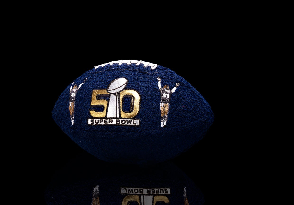 50 glam designer footballs for Super Bowl 50
