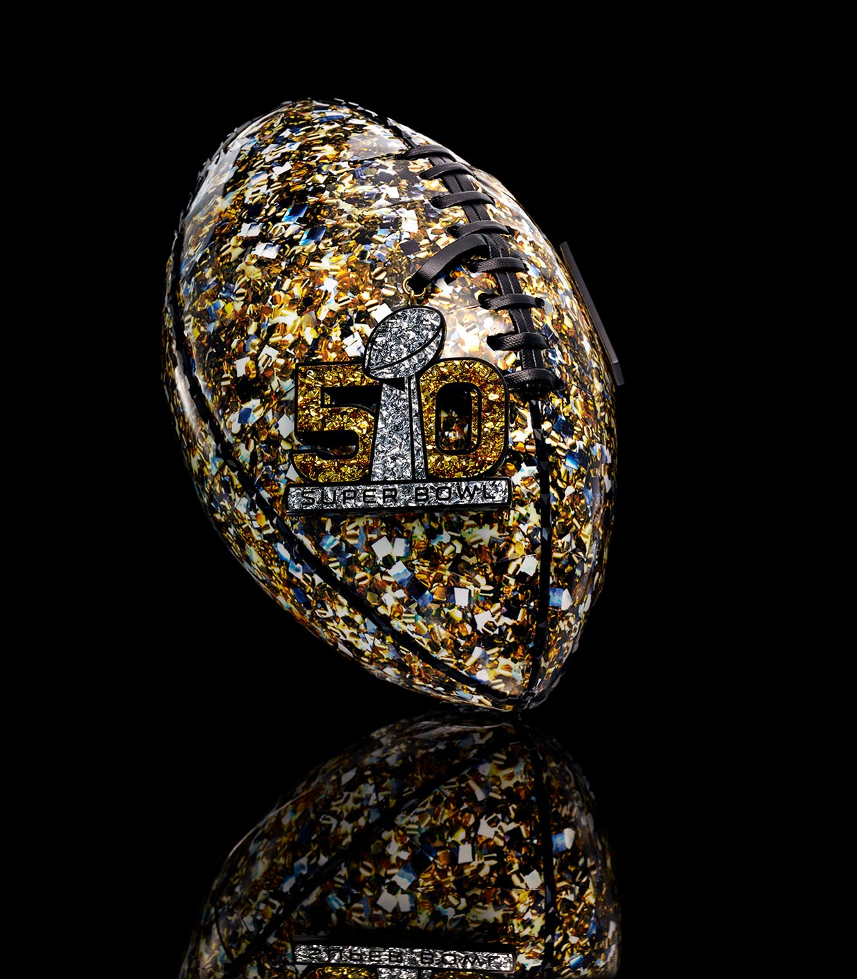 50 glam designer footballs for Super Bowl 50