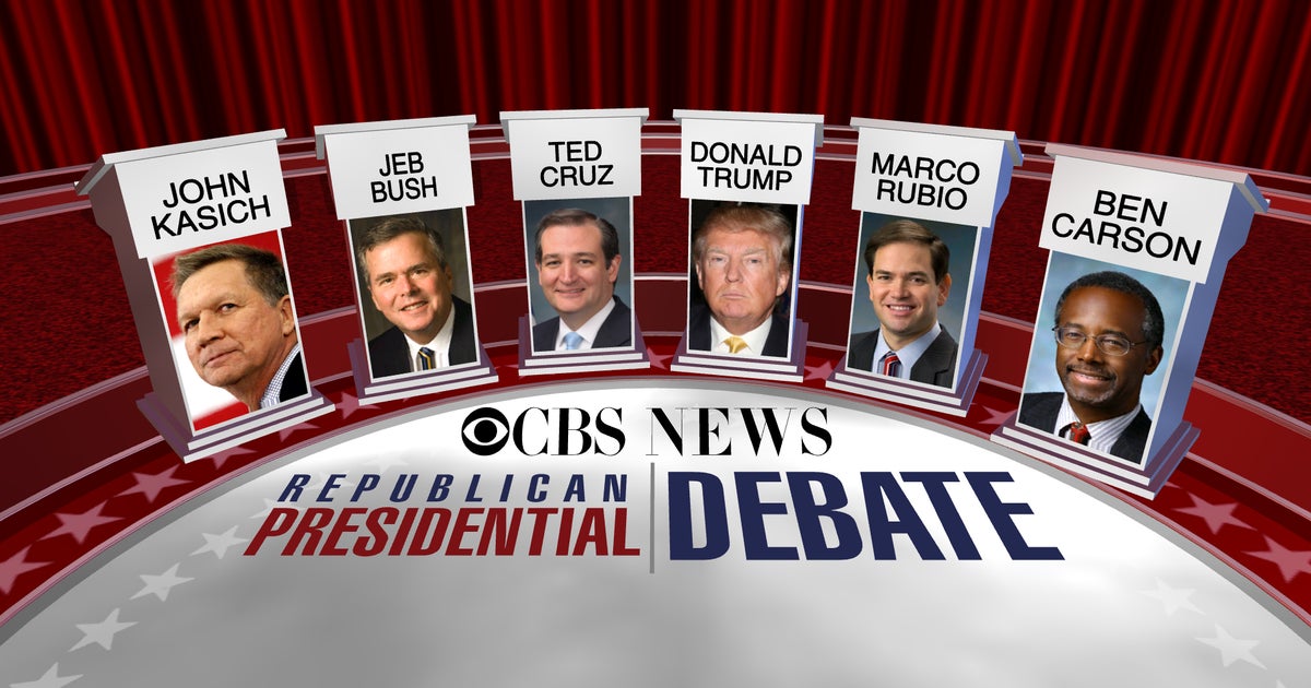 How to watch the CBS News Republican debate - CBS News