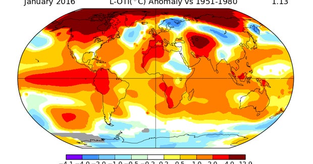 January temperatures break another record - CBS News