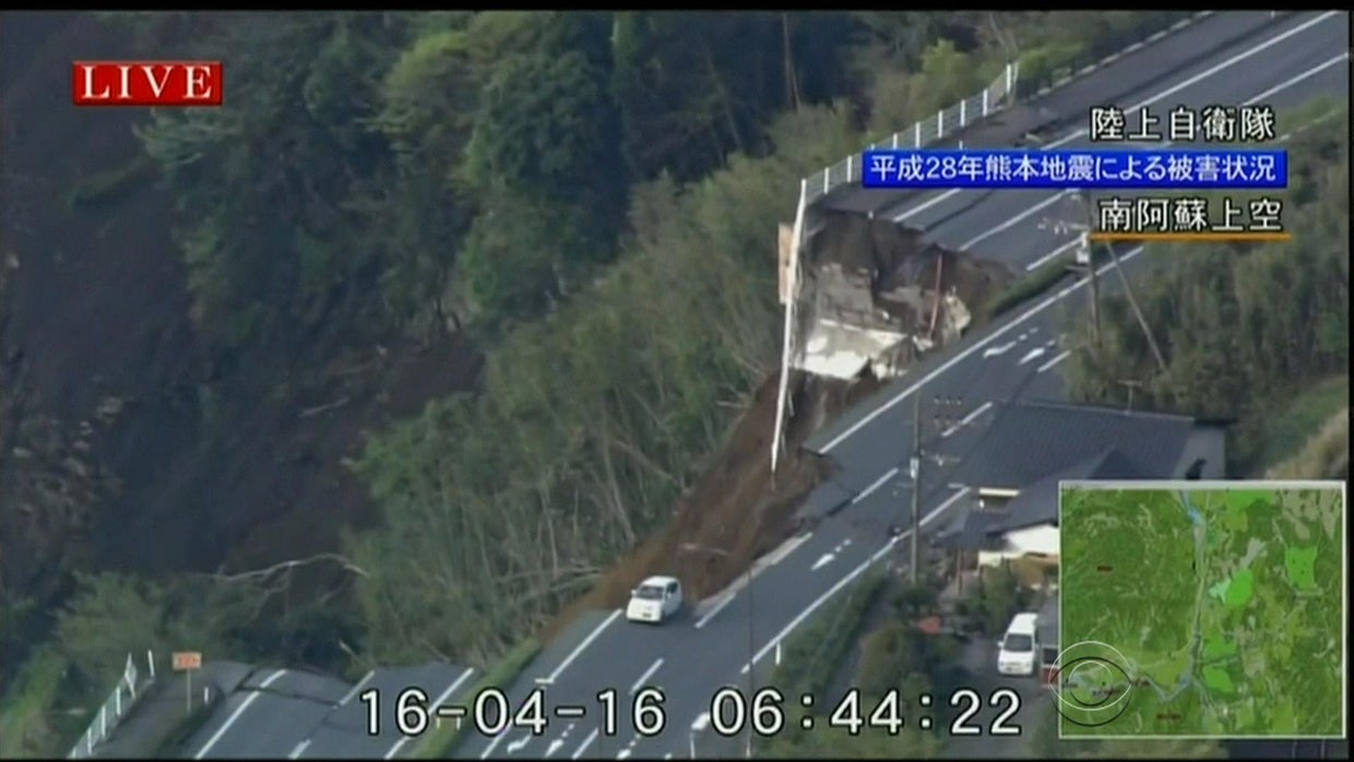 Death Toll Rises From Powerful Quakes In Southern Japan Cbs News
