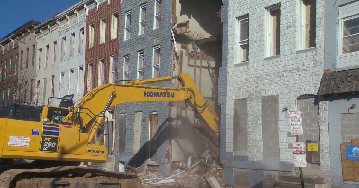 Baltimore hopes large-scale demolition paves way for rebuilding - CBS News