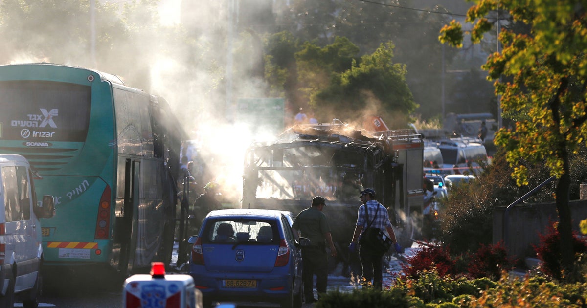 Jerusalem bus explosion was "terror attack," police say - CBS News
