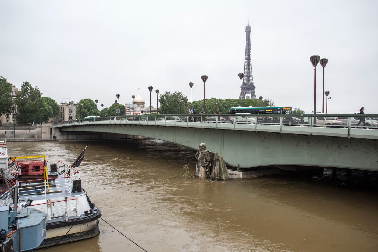 The Seine floods Paris
