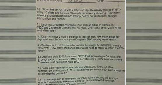 Ala. teacher suspended for math test about drugs, prostitution - CBS News