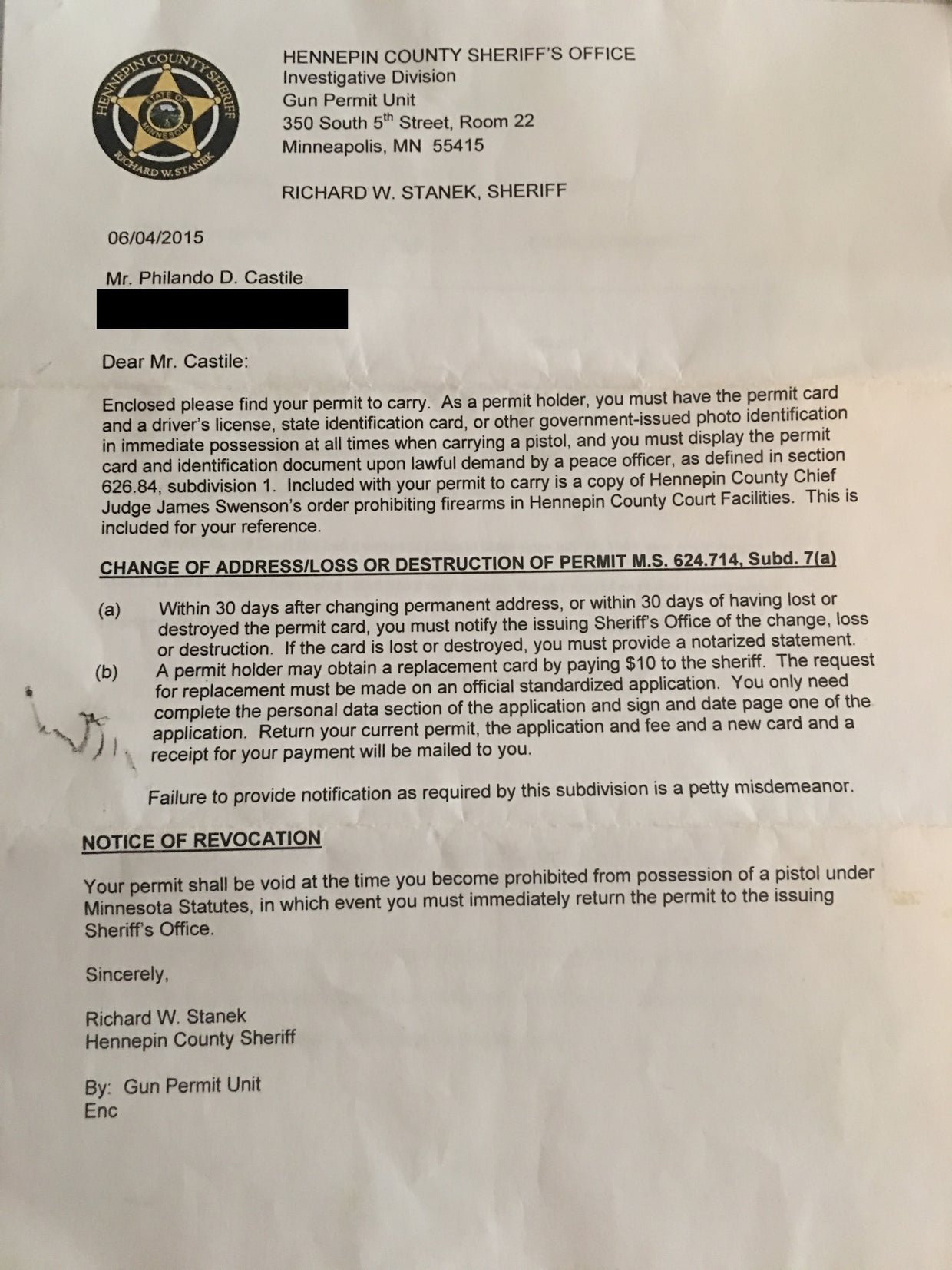 Philando Castile's family reveals his gun permit - CBS News