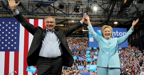 Clinton and Kaine announce post-convention bus tour - CBS News