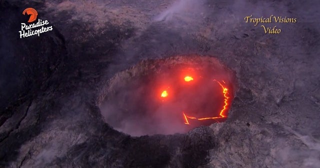 Watch: Volcano smiles for the camera - CBS News