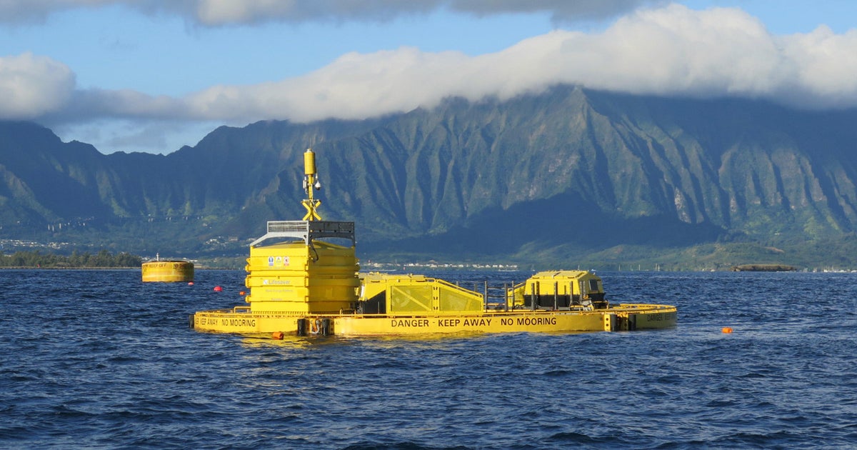 Wave-powered electricity makes U.S. debut in Hawaii - CBS News