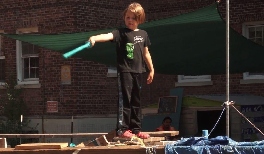 Junkyard or playground paradise? Kids making their own adventures - CBS ...