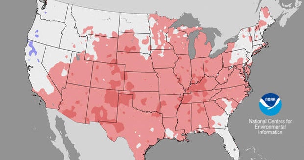 October temperatures in the U.S. were warmest in decades - CBS News