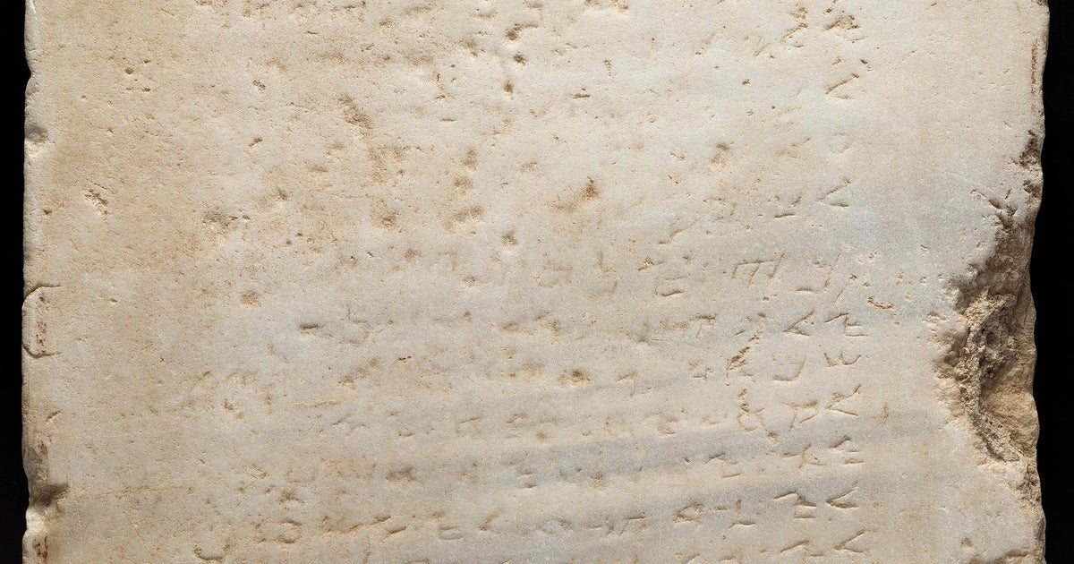 Oldest known Ten Commandments stone auctioned - CBS News