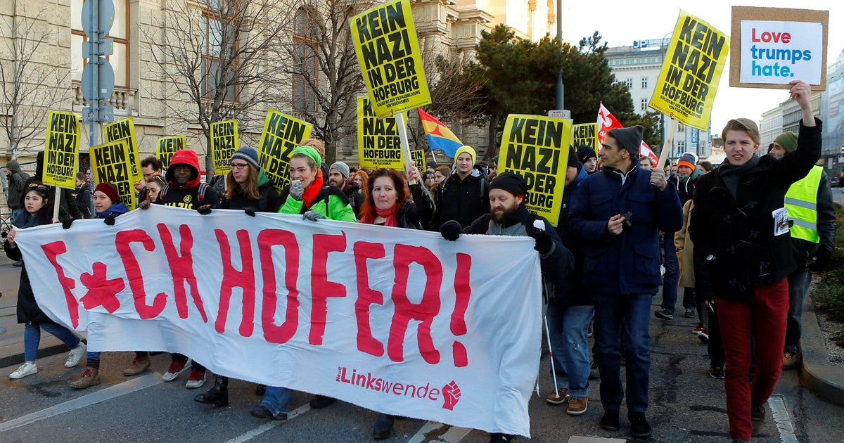Energized by Donald Trump's election, Austria's far-right party hopes for win - CBS News