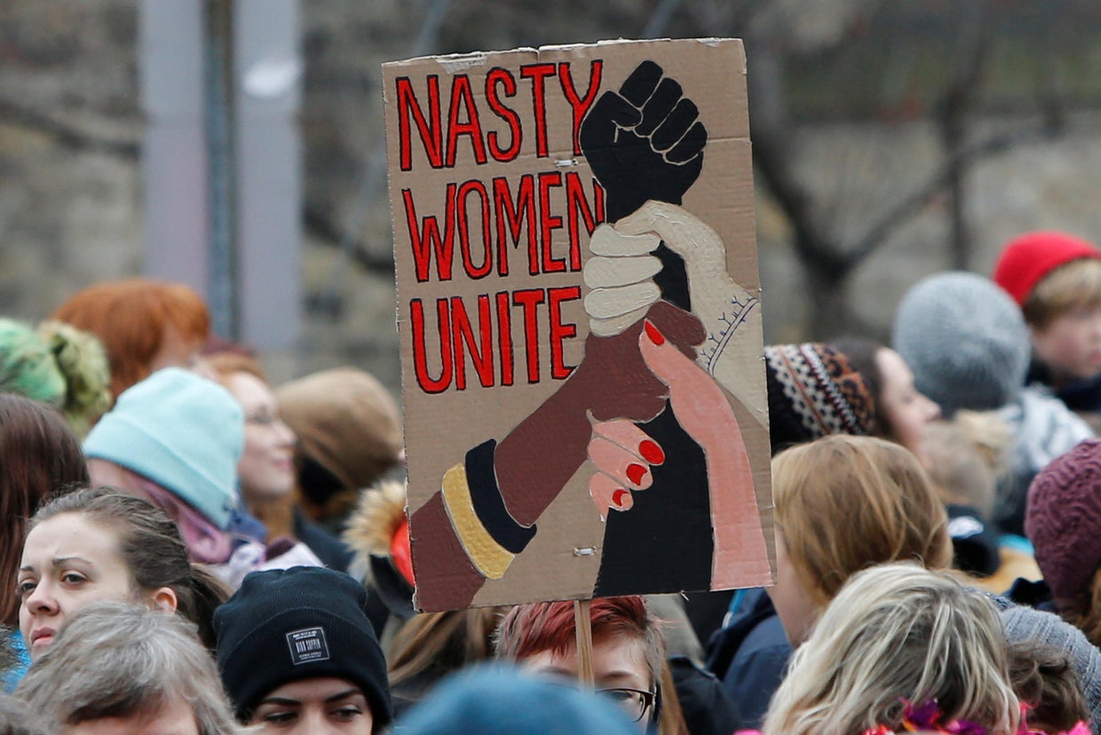 Women's march signs on display around the world