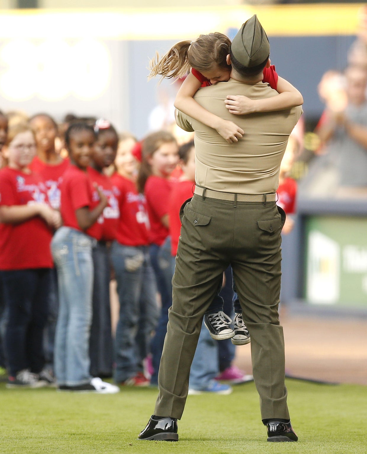 Heartwarming military reunions