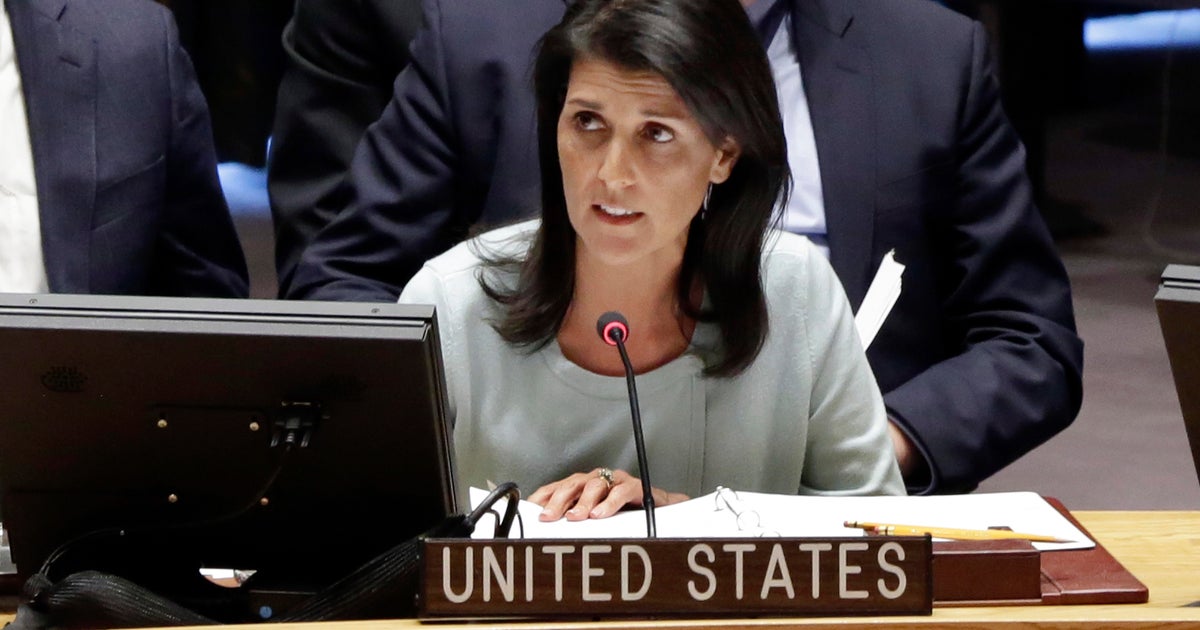 Nikki Haley’s U.N. mission: sticking up for Israel - CBS News