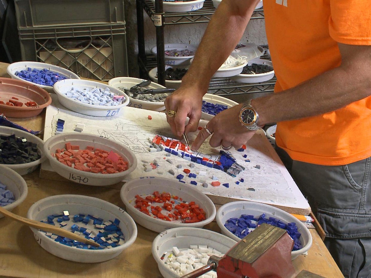 Street art: Jim Bachor's pothole mosaics