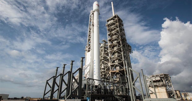 SpaceX readies Falcon 9 rocket for overnight launch - CBS News