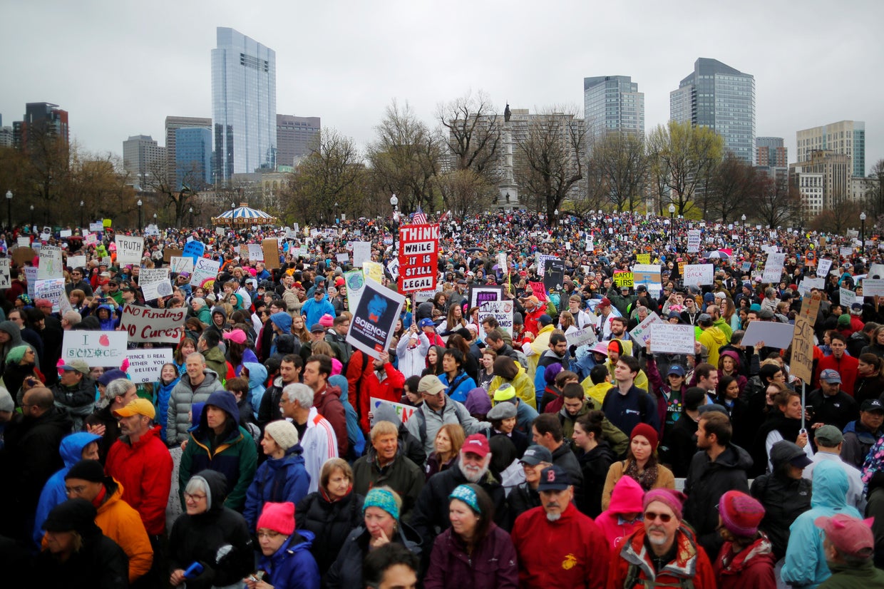 March for Science protesters take to the streets to mark Earth Day ...
