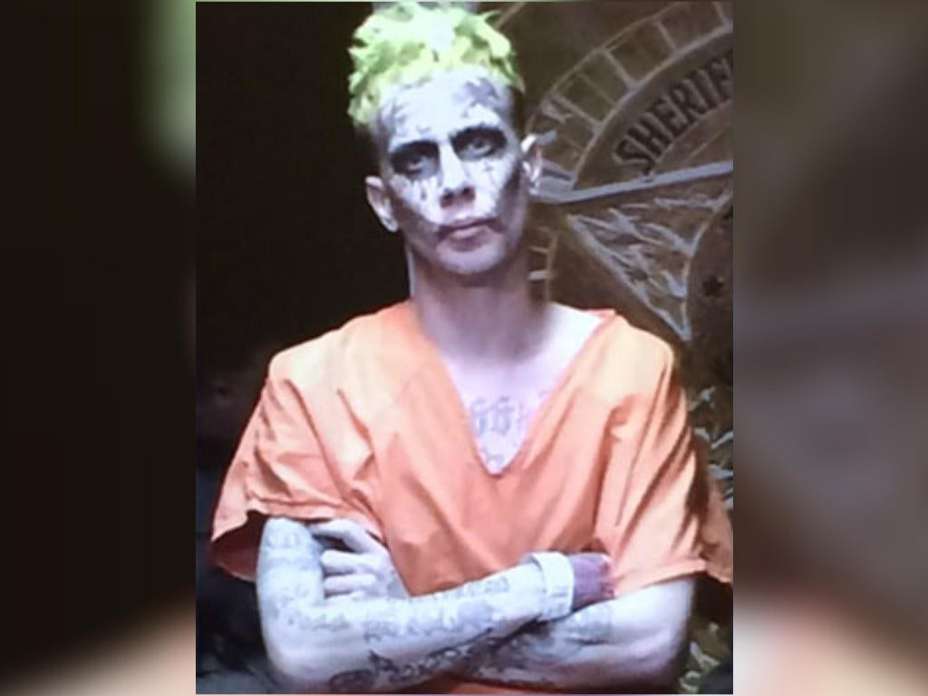 Tattooed "Joker" lookalike arrested after pointing gun at cars, Miami ...