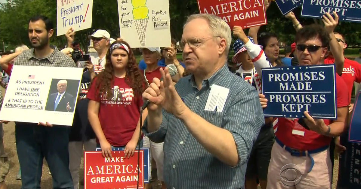 Demonstrations held for and against Trump across the U.S. - CBS News