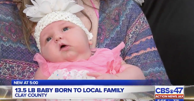 Florida mom gives birth to 13-pound baby - CBS News