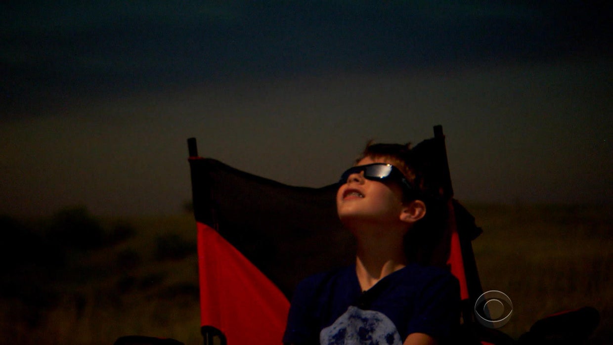 A father's view when the heavens align for the eclipse - CBS News