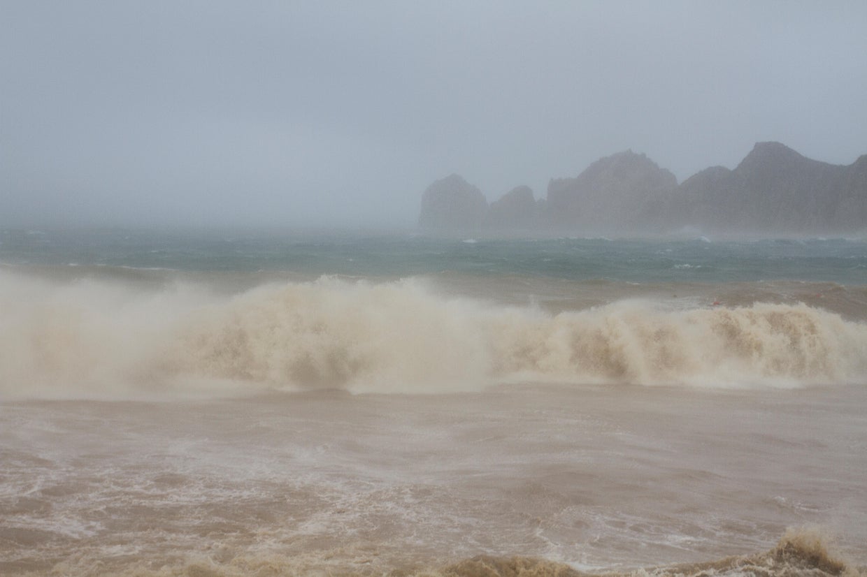 Tropical Storm Lidia hits Mexican resort area with heavy rains - CBS News