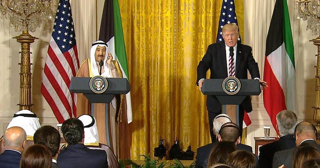 President Trump holds joint press conference with Emir of Kuwait - CBS News