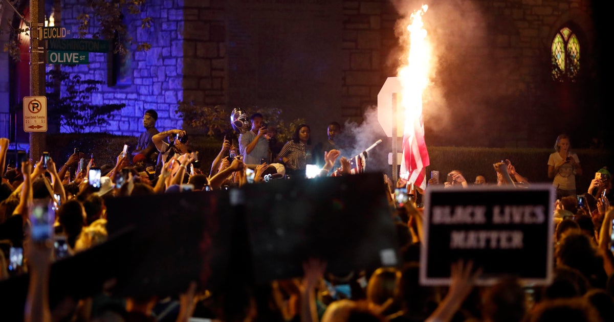 Police: St. Louis protests turn violent; several officers injured - CBS ...