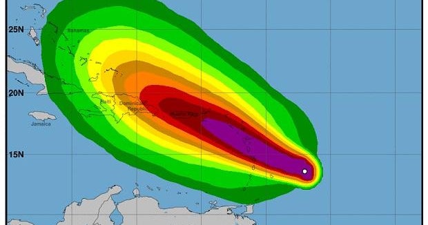 Hurricane Maria Category 1 storm: Approaching Caribbean -- latest ...