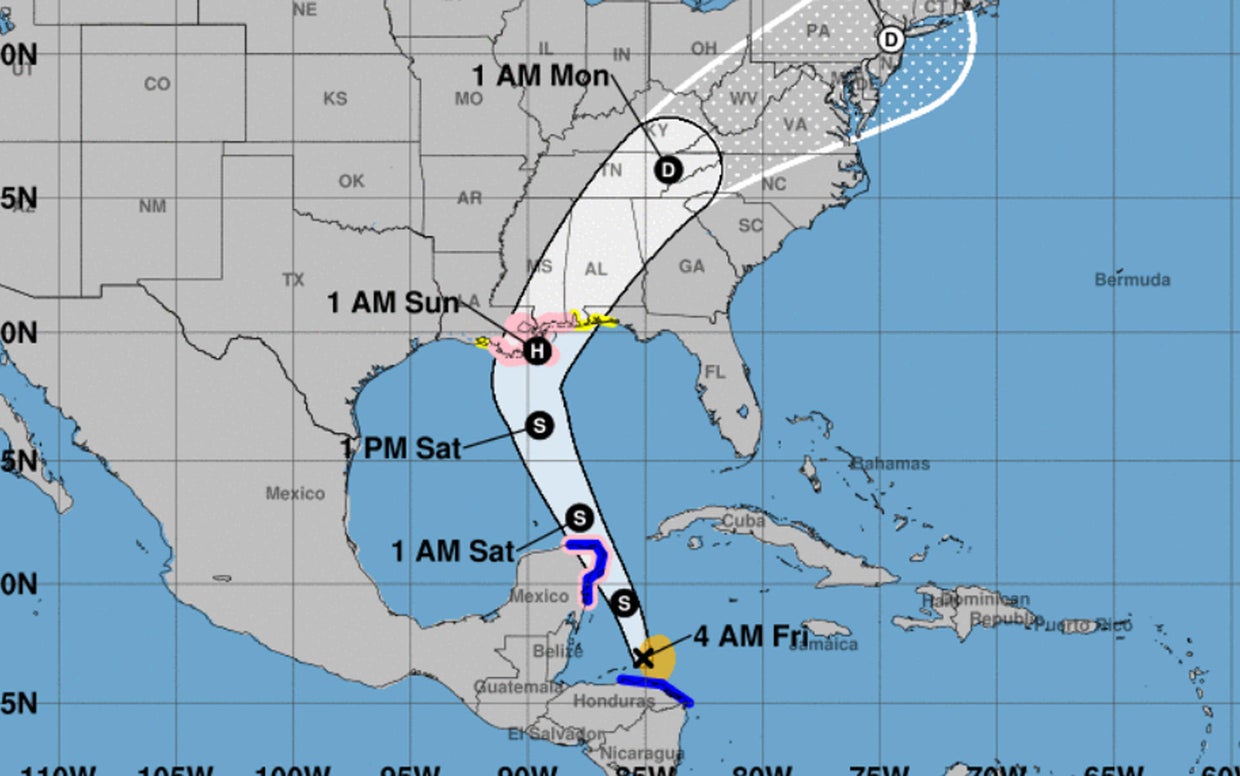 Tropical Storm Nate path, track suggests will hit U.S. as hurricane ...