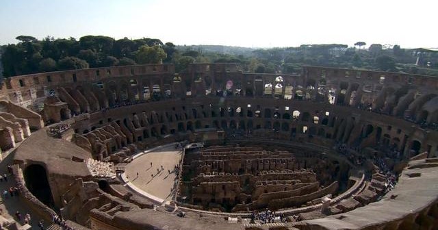 The view from the top tiers of Rome's Colosseum - CBS News