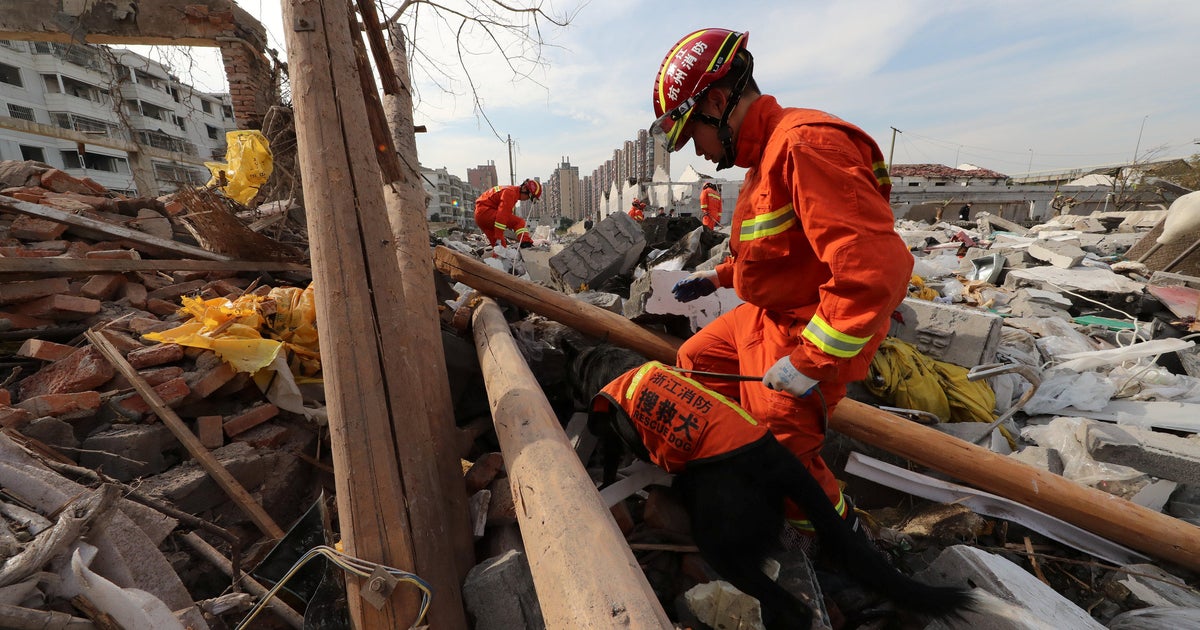 Explosion in port city south of Shanghai kills 2, injures 30 - CBS News