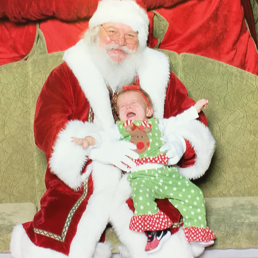 Awkward mall Santa photos