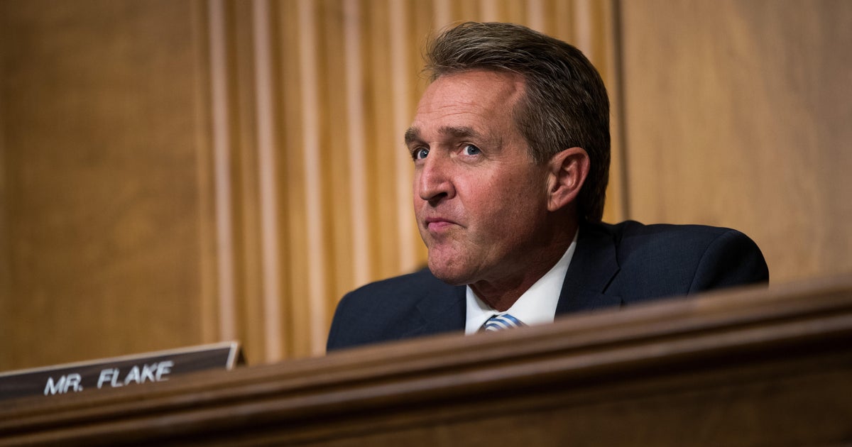 Sen. Flake doesn't rule out possibility of running against Trump - CBS News