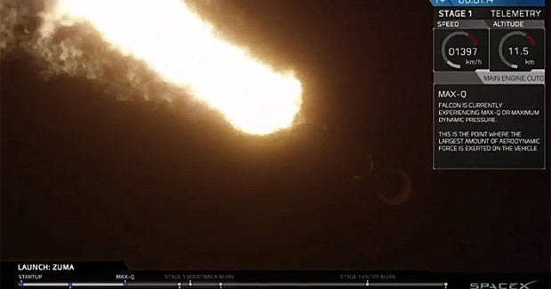 SpaceX kicks off busy 2018 with launch of mysterious payload - CBS News