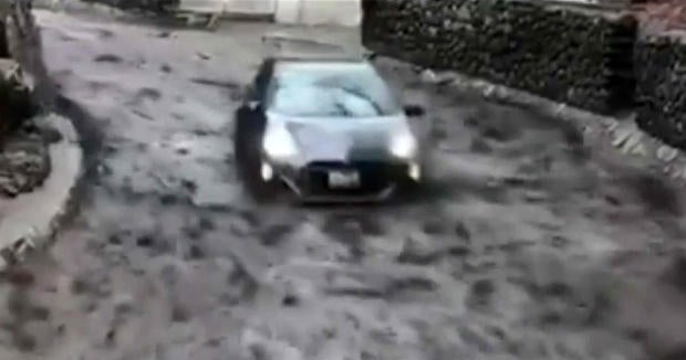 Toyota Prius driver describes terrifying trek down flooded California ...